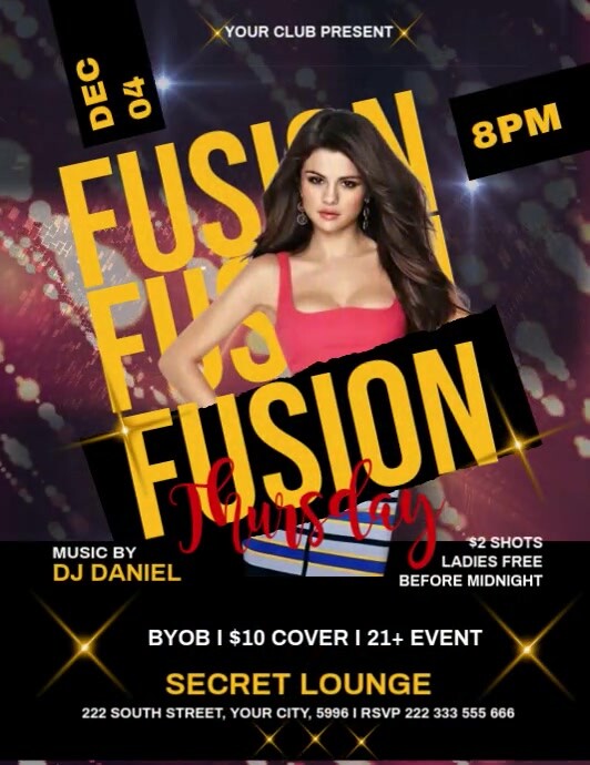 Fusion Thursday Template | PosterMyWall