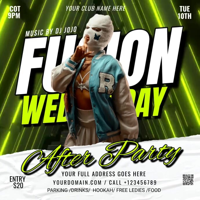 FUSION WEDNESDAY Template | PosterMyWall