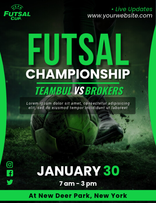 Futsal Championship Template | PosterMyWall