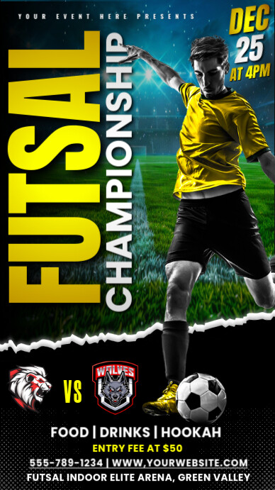 Futsal Championship Template | PosterMyWall