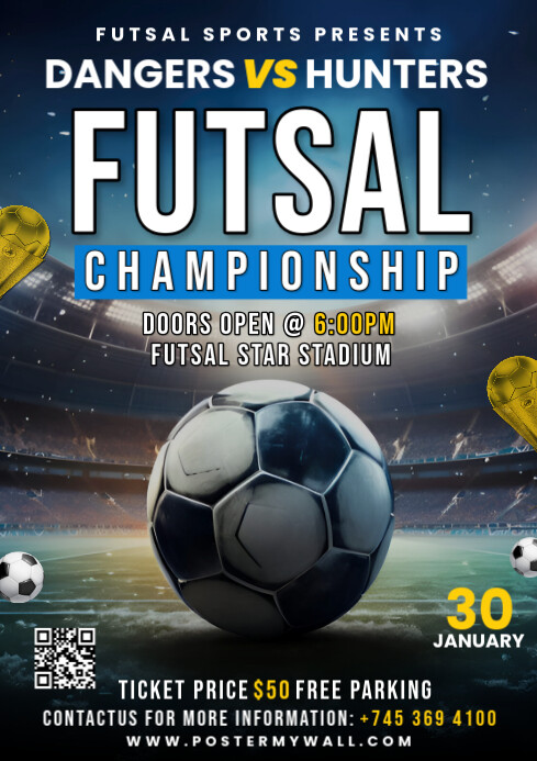 Futsal Championship Template | PosterMyWall