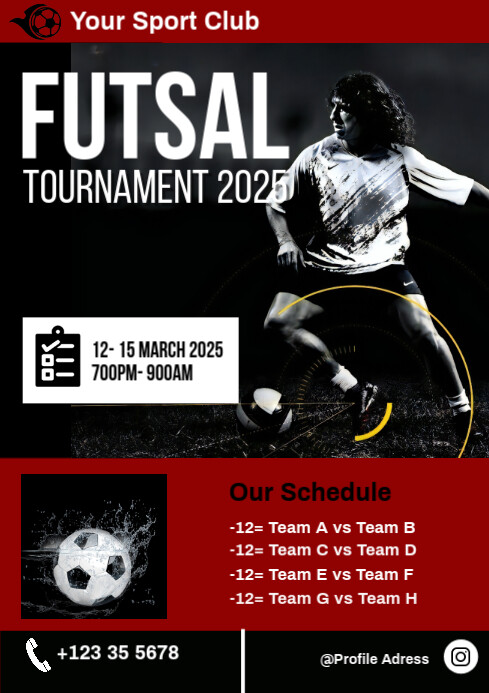 Futsal Template | PosterMyWall