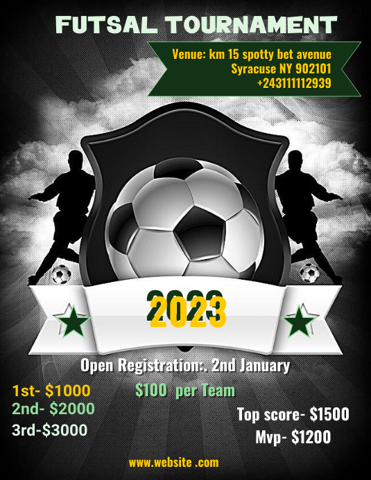 Futsal flyer (2) Template | PosterMyWall