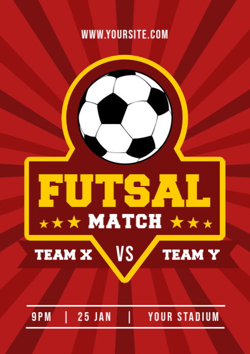 Copy of futsal match | PosterMyWall
