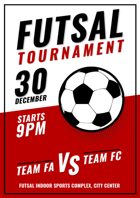 Futsal Tournament Template | PosterMyWall