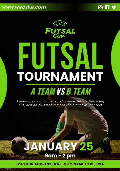 Futsal Tournament Template | PosterMyWall