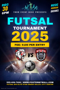 Futsal Tournament Template | PosterMyWall