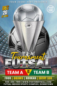 Futsal Tournament Template | PosterMyWall