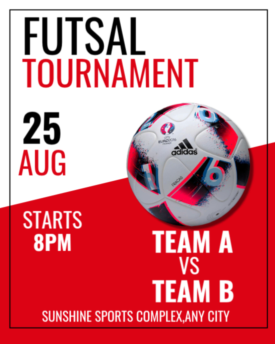 Futsal tournament Template | PosterMyWall