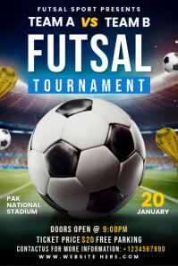 Futsal tournament Template | PosterMyWall