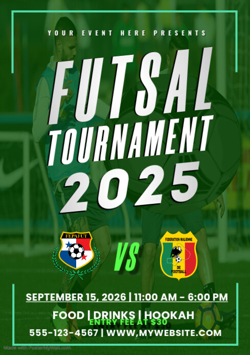 Futsal tournament Template | PosterMyWall
