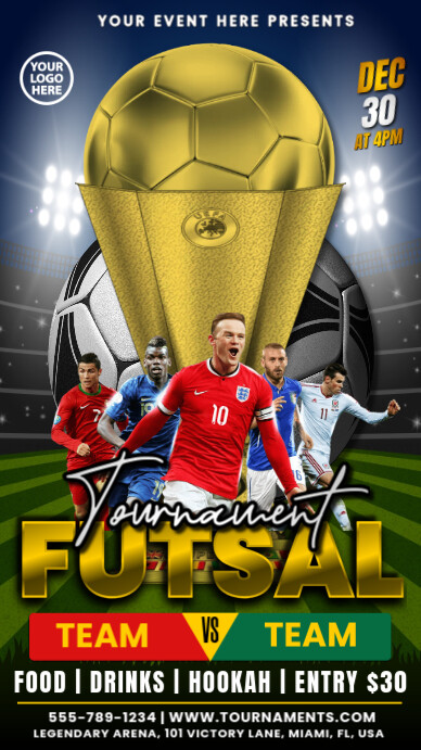 Futsal Tournament Template | PosterMyWall