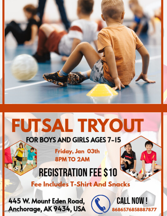 Futsal Tournament Template | PosterMyWall