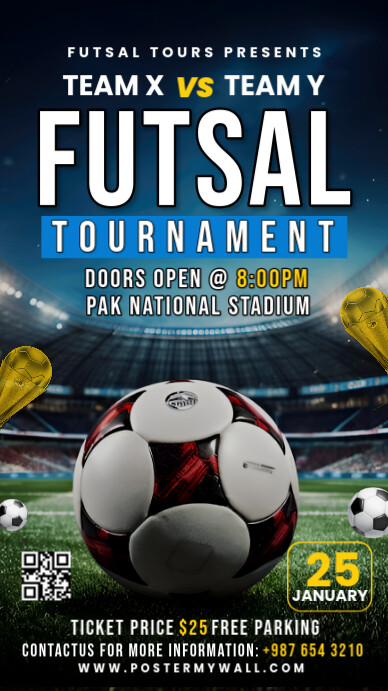 Futsal Tournament Template | PosterMyWall
