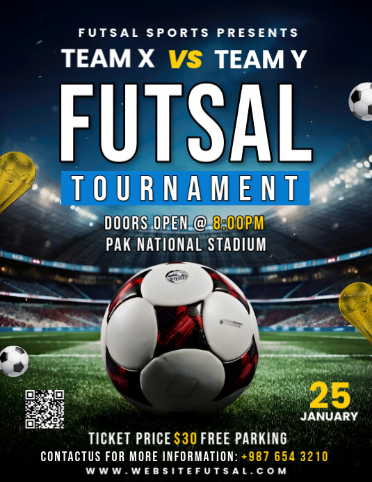 Futsal Tournament Template | PosterMyWall