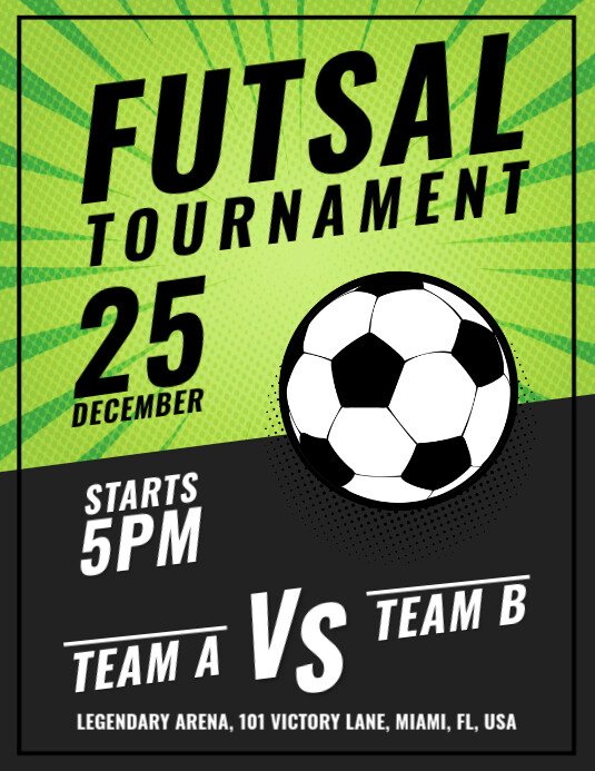Futsal Tournament Template | PosterMyWall