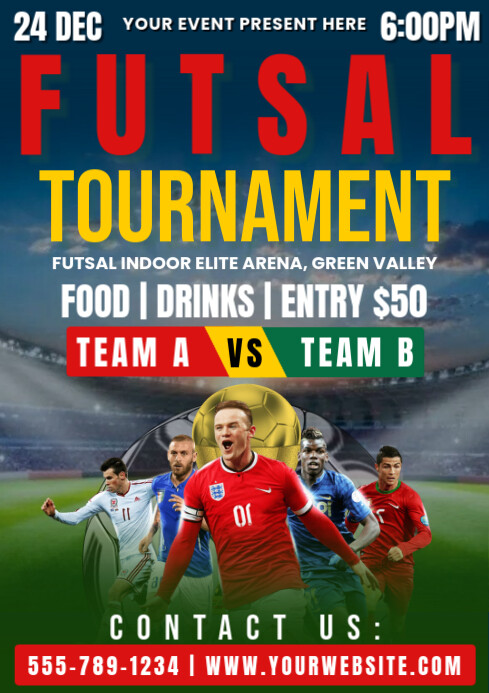 Copy of Futsal Tournament Flyer | PosterMyWall