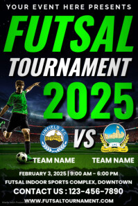 Futsal tournament Template | PosterMyWall