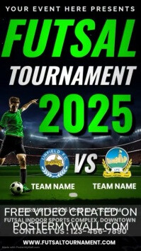 Futsal tournament Template | PosterMyWall