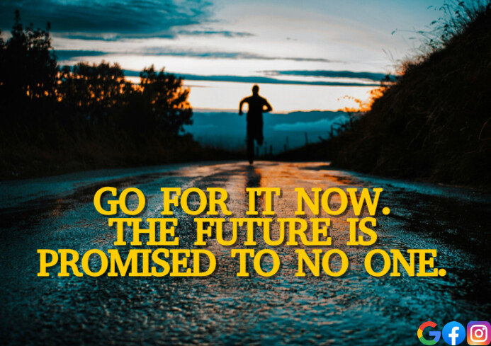 FUTURE AND PROMISED QUOTE TEMPLATE | PosterMyWall