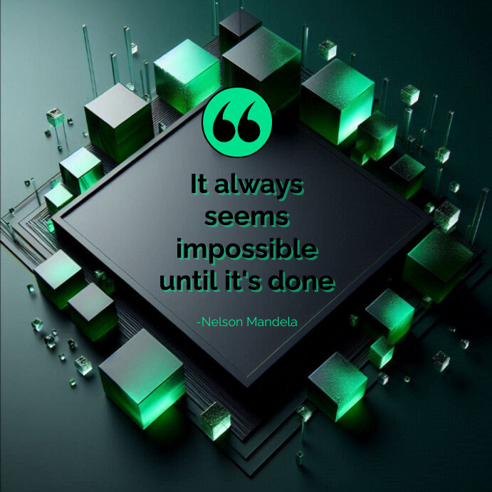 Future green inspirational quotes template | PosterMyWall