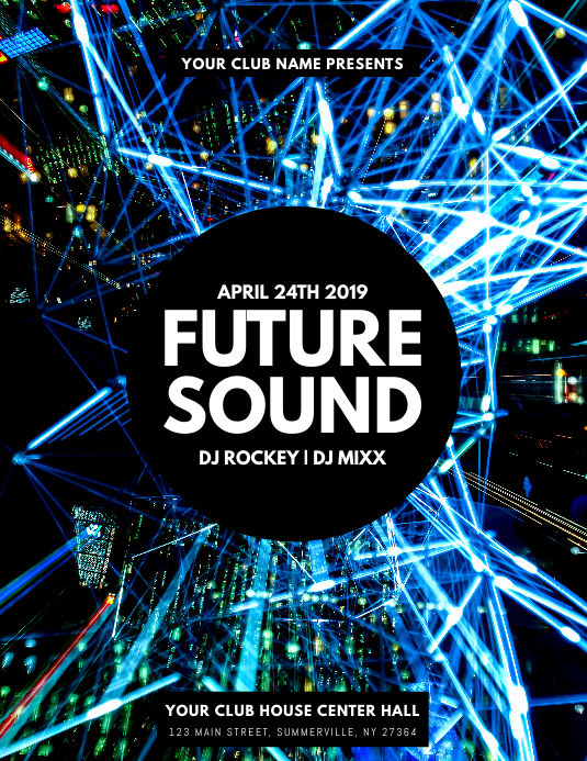 Future Sound Flyer Template | PosterMyWall