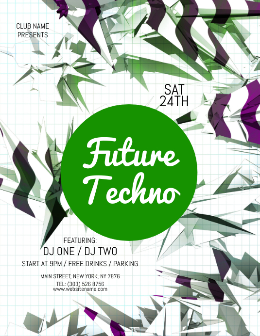 Copy of Future Techno Flyer | PosterMyWall
