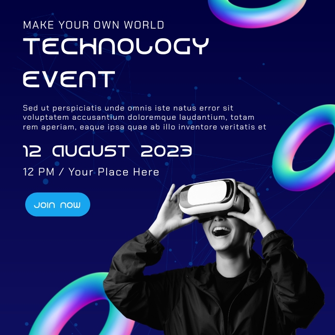 Future Technology Event Instagram Post Template | PosterMyWall
