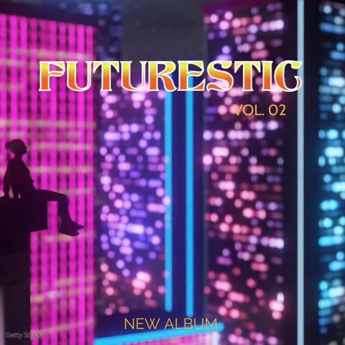 futurestic album Template | PosterMyWall