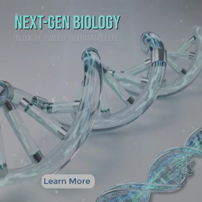 Futuristic 3d Biotech & Medical Presentation Template Instagram Post ...