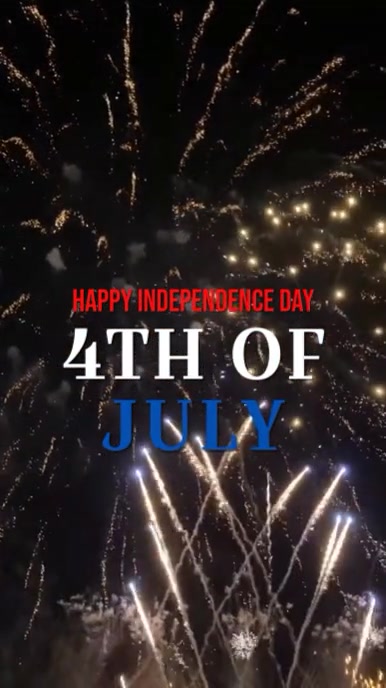 Futuristic 4th Of July Fireworks Instagram Reel Template | PosterMyWall