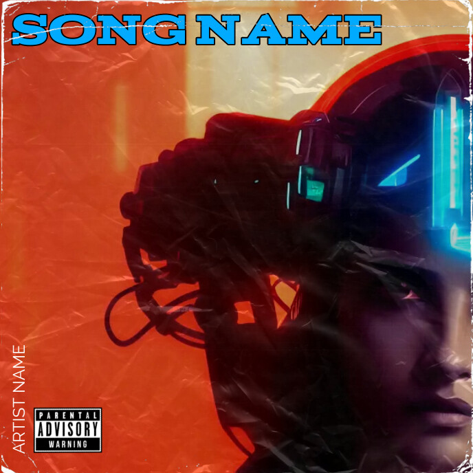 Plantilla de Futuristic album cover template | PosterMyWall