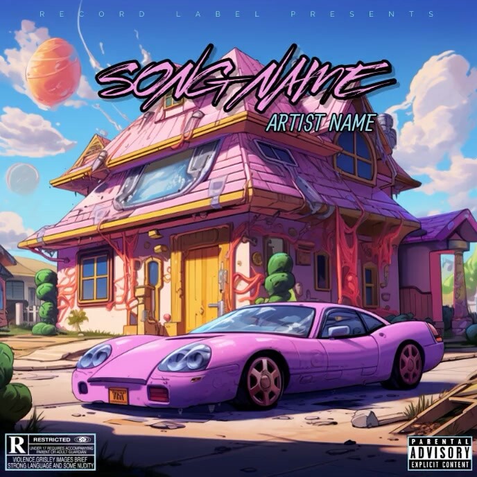 FUTURISTIC ALBUM MIXTAPE SONG COVER TEMPLATE | PosterMyWall