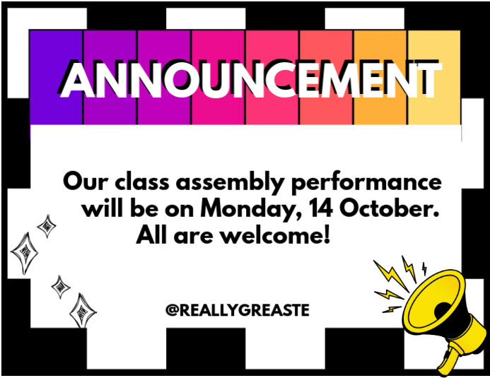 Copy of Futuristic Announcement Flyer (us Letter) | PosterMyWall