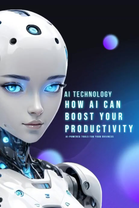 Futuristic Artificial Intelligence Poster Template | PosterMyWall