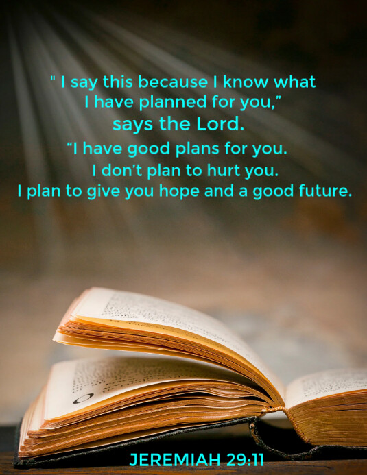 Copy of Futuristic Bible Verses Flyer (us Letter) | PosterMyWall