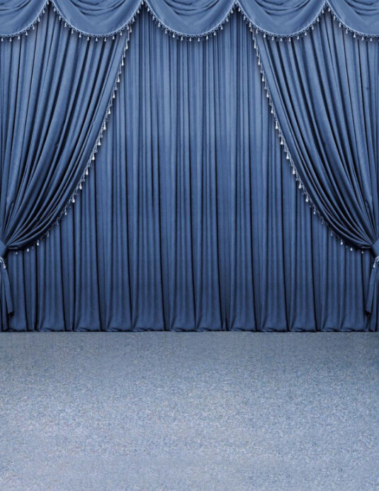 Copy of Futuristic Blue Curtain Backdrop Flyer (us Letter) | PosterMyWall