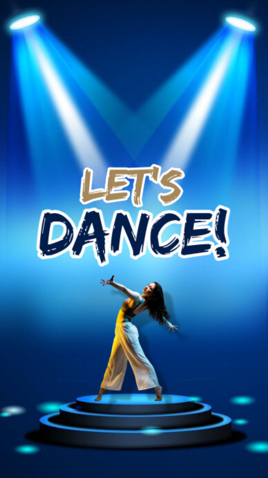 Futuristic Blue Dance Design Template Instagram Story | PosterMyWall