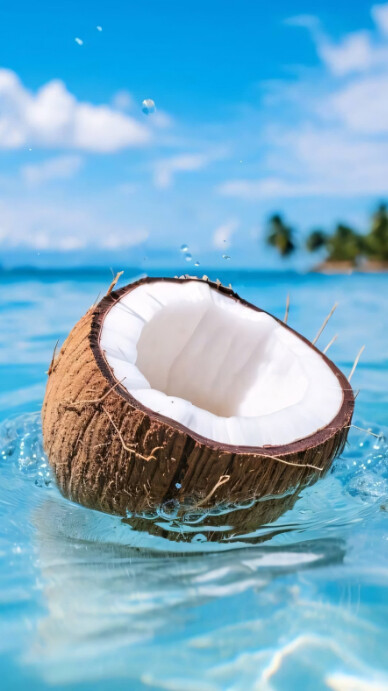 Futuristic Coconut Digital Display (9:16) Template | PosterMyWall