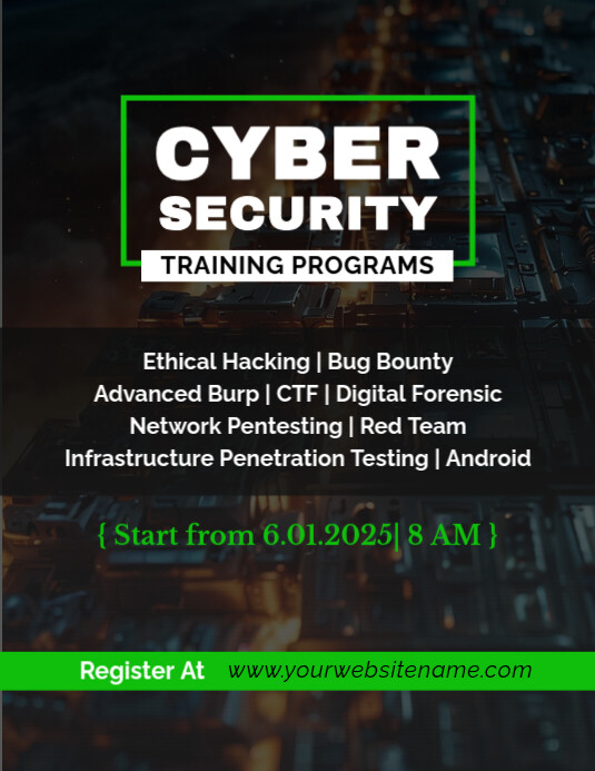 Futuristic Cyber Security Posters, Cyber Security Flyer, Cyber Security ...