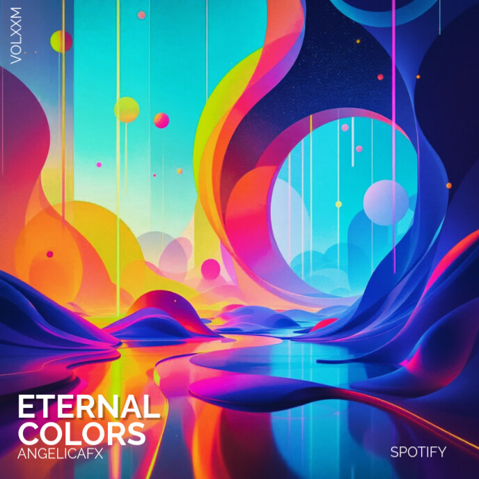 Futuristic Eternal Colors Album Cover Template | PosterMyWall