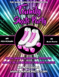 Family Skate Night Flyer Template | PosterMyWall