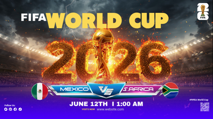 Fifa World Cup 2026 Template | PosterMyWall