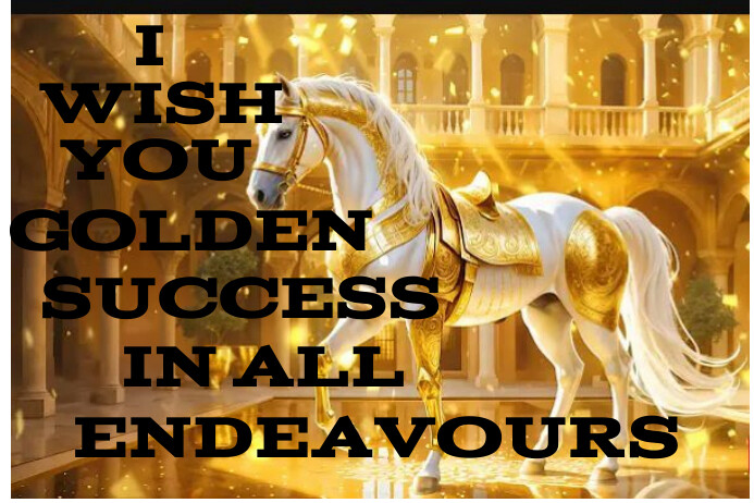 Futuristic Golden Success Poster Template | PosterMyWall