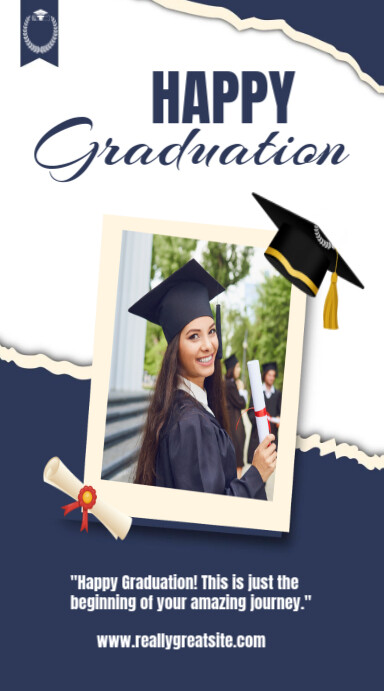 Futuristic Happy Graduation Instagram Story Template | PosterMyWall
