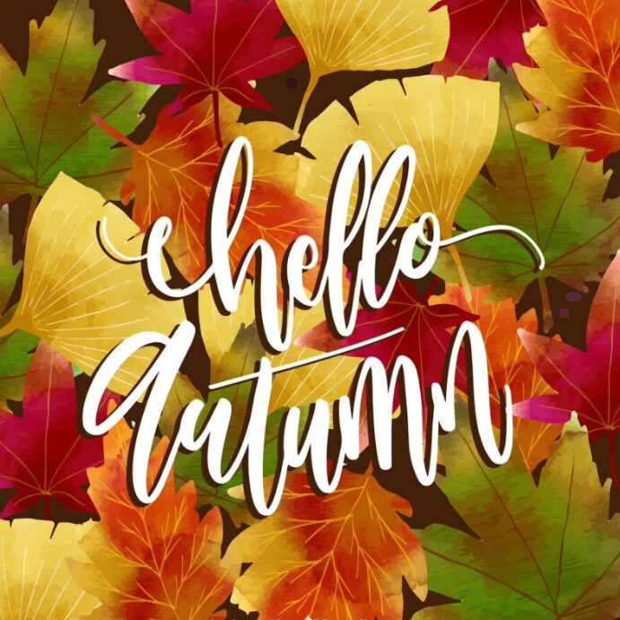 Copy of Futuristic Hello Autumn Instagram Post | PosterMyWall