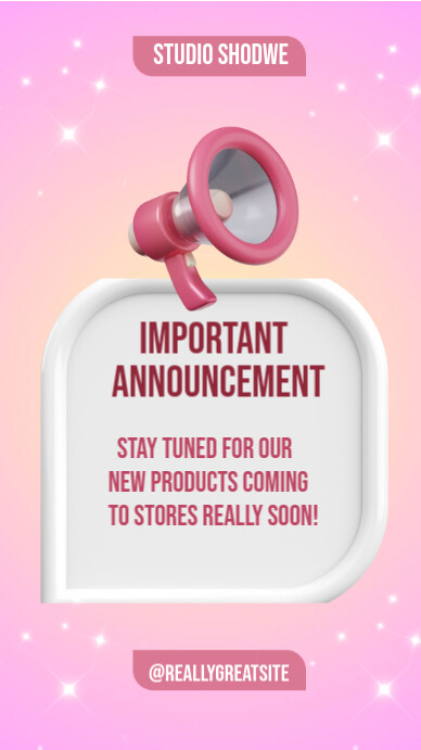 Futuristic Important Announcement Instagram Story Template | PosterMyWall