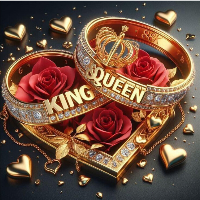 Futuristic King And Queen Forever Instagram Post Template | PosterMyWall