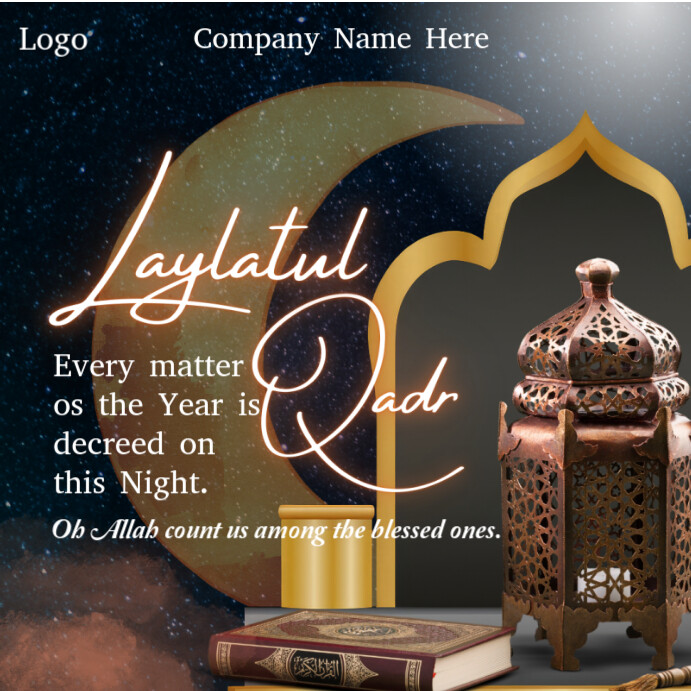 Futuristic Laylatul Qadr Poster Template Instagram Post | PosterMyWall