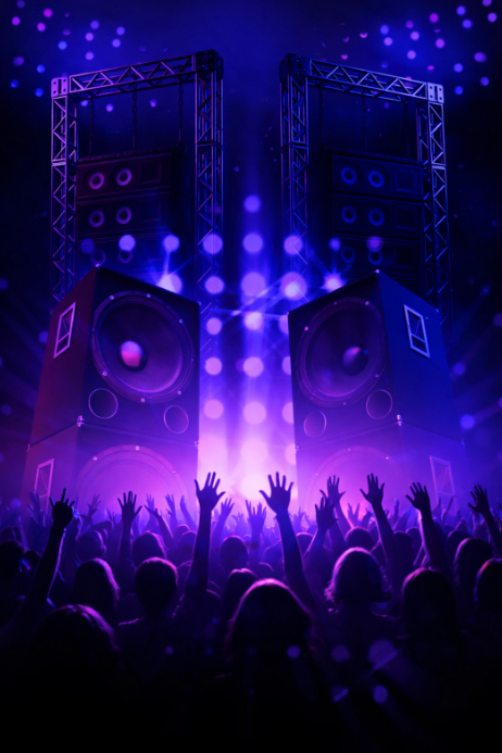 Copy of Futuristic Live Concert Stage Background – Dj Music Event ...
